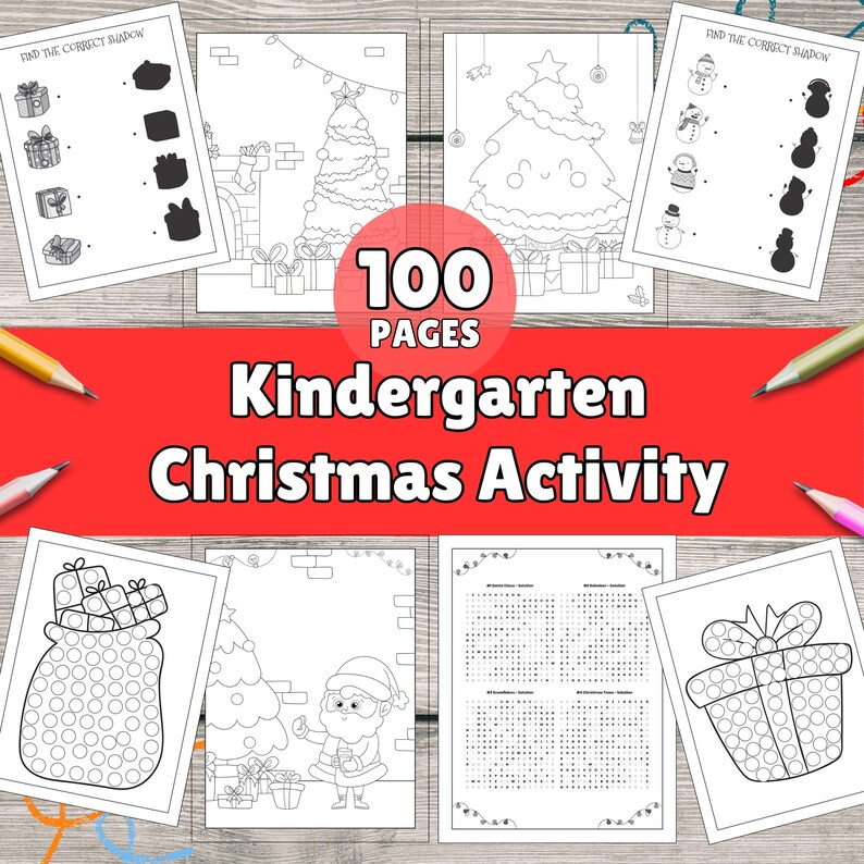 100 Printable Christmas Activities, Christmas Activity Bundle ...