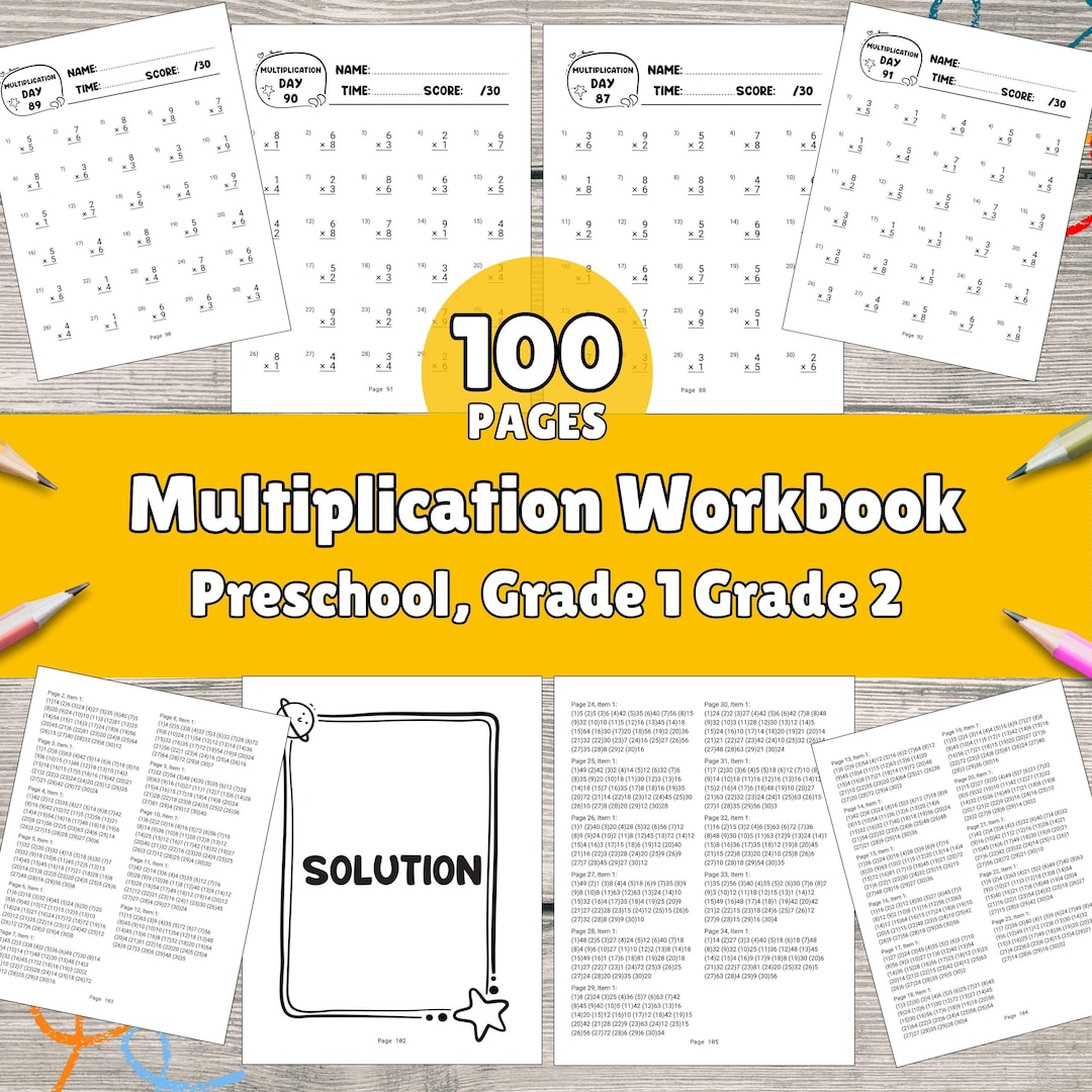100 Multiplication Worksheets for Kids, Fun Printable Learning ...