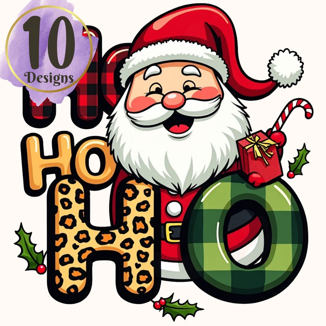 Cute Merry Christmas Clipart, Santa Claus PNG for Crafts, Merry ...