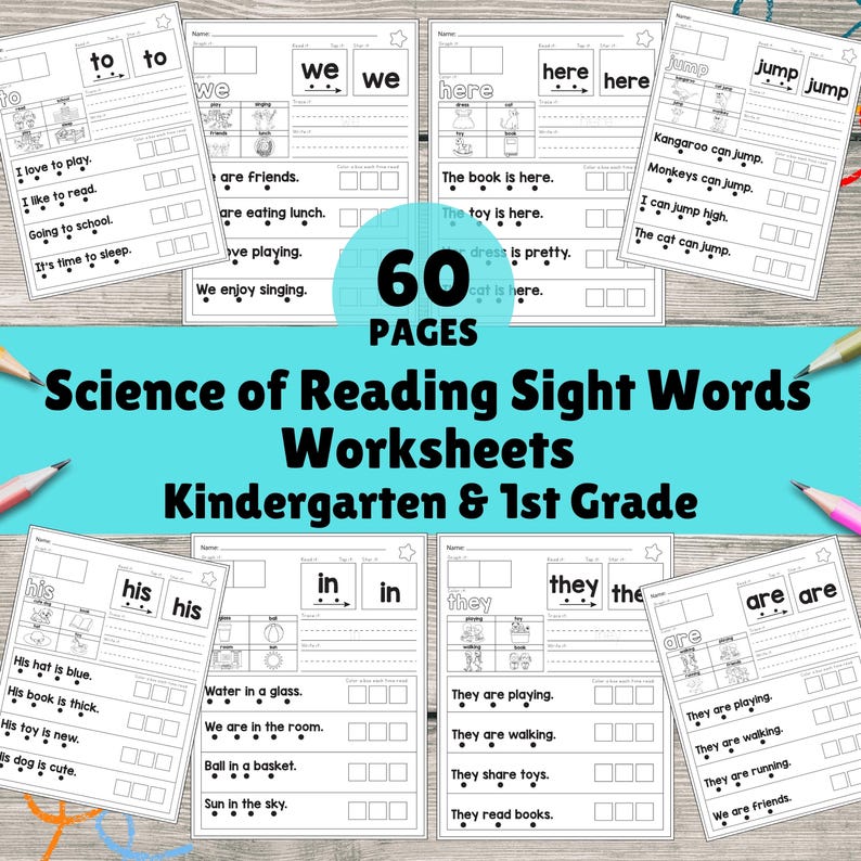 Science of Reading Sight Words | Heart Words Worksheets | Orthographic ...
