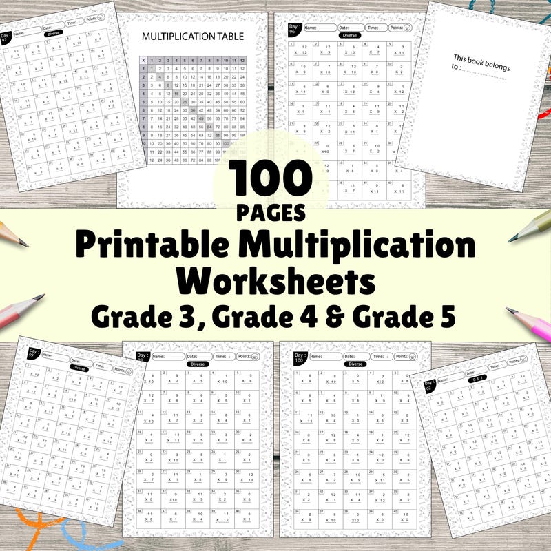 Math Drills for Grade 7 - Etsy