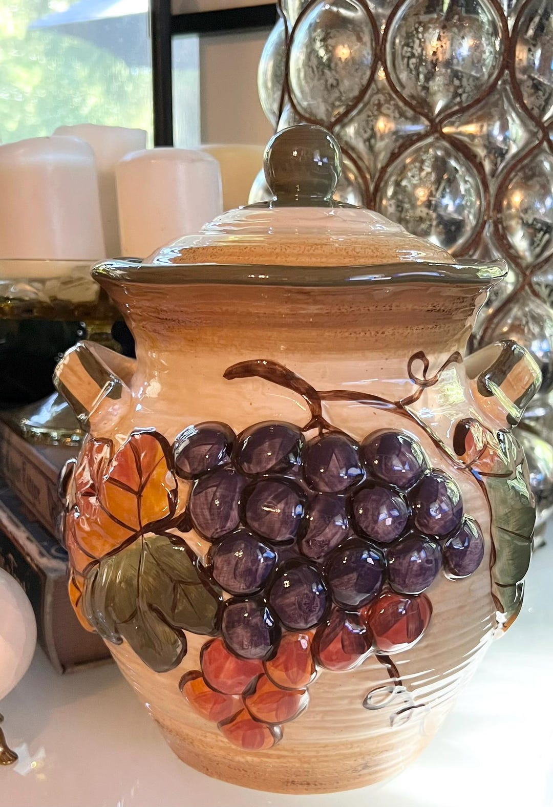 Vintage Certified International Tuscany Pamela Gladding Jar 11 High - Etsy