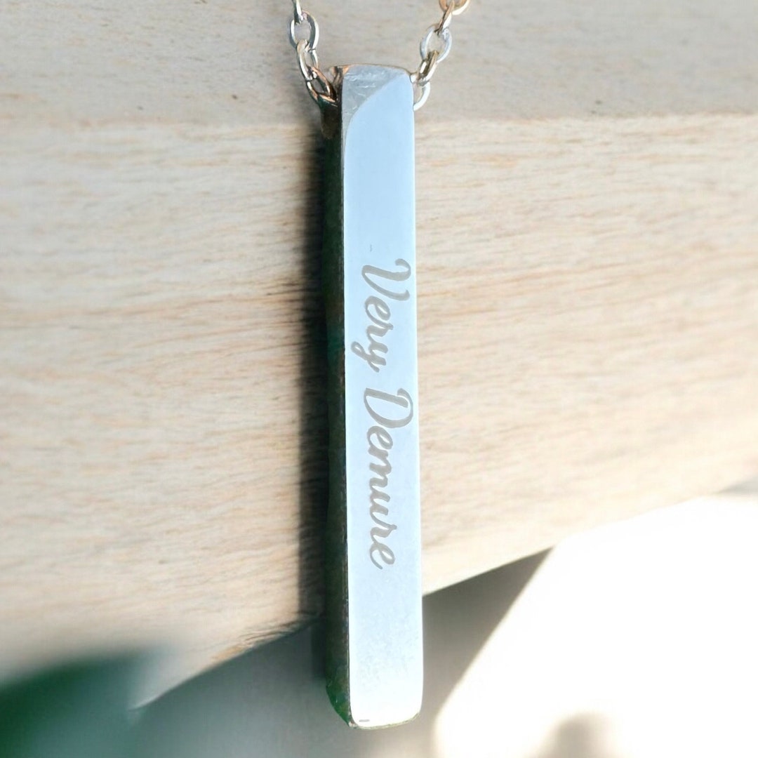 Very Mindful, Very Cutesy, Very Demure 3D Rectangle Pendant Bar ...