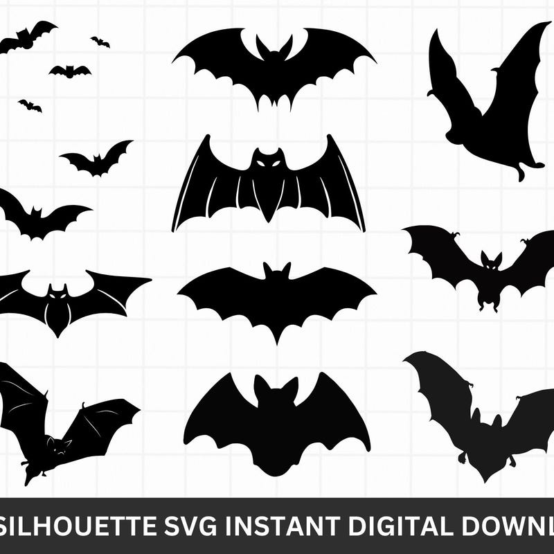 Bat Svg - Etsy