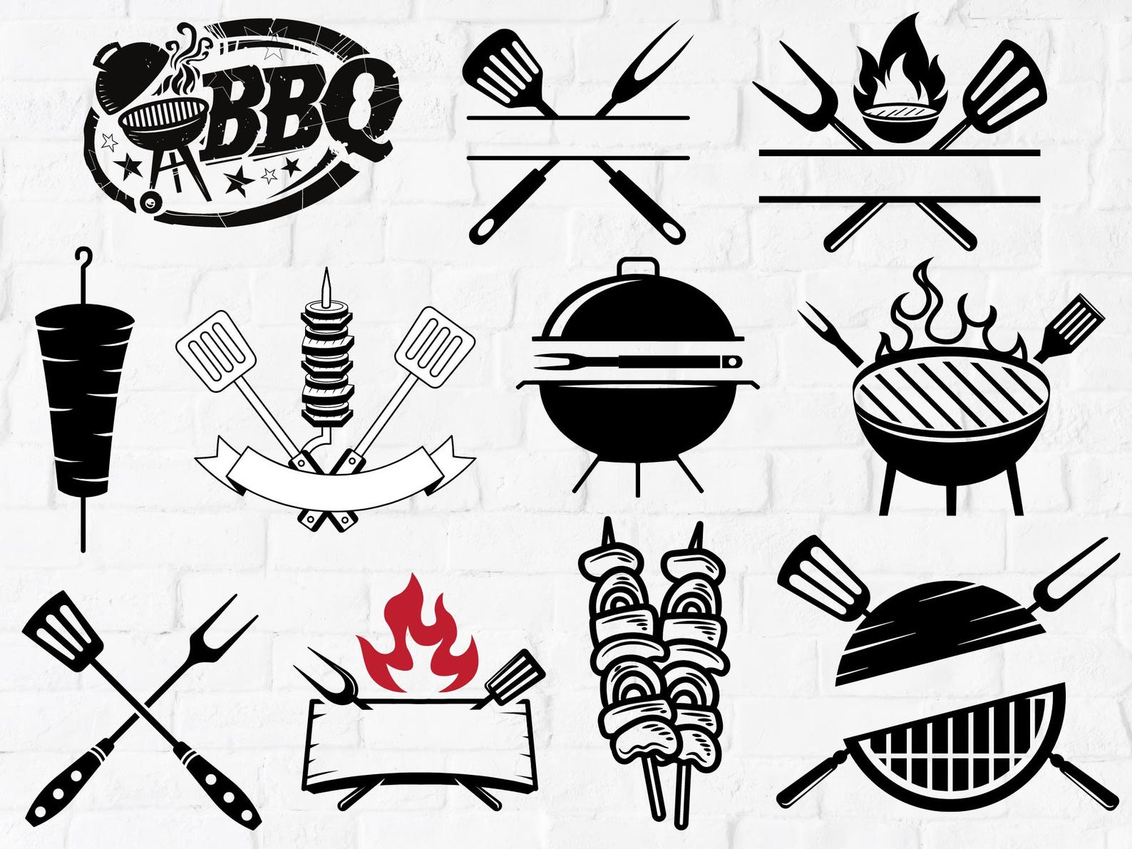 Barbeque SVG Bundle, BBQ Svg Bundle, BBQ Svg, Grilling Svg, Kitchen Svg ...