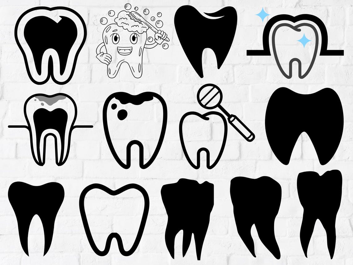 Tooth SVG, Teeth SVG, Tooth Fairy SVG, Dentist Cricut, Dental Clipart ...