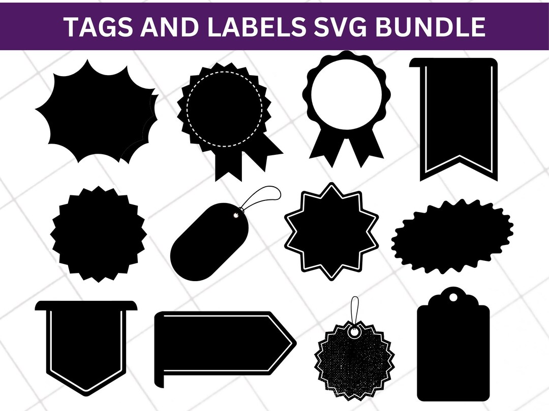 Tag SVG, Tags SVG Bundle, Tags Template, Label, Cloth, Gift, Gift Bag ...