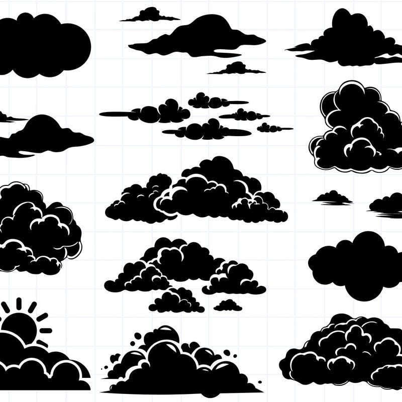 Cloud Shapes - Etsy