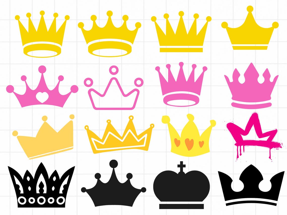 Royal Crown SVG, Princess Tiara SVG, King Crown, Queen Crown, Princess ...