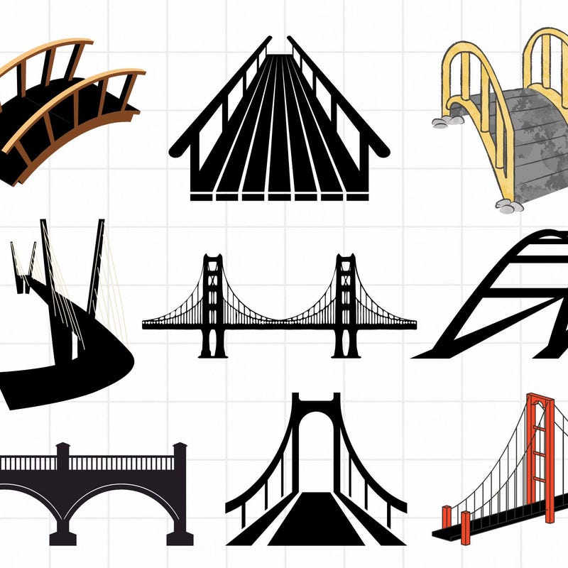 Bridge Silhouette - Etsy