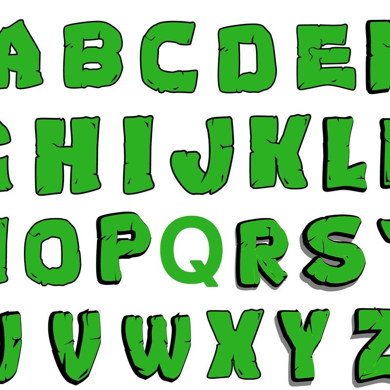Tmnt Letters - Etsy