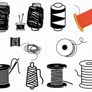 Thread Spool SVG, SVG Files for Cricut, Sewing Svg, Thread Svg, Sewing ...