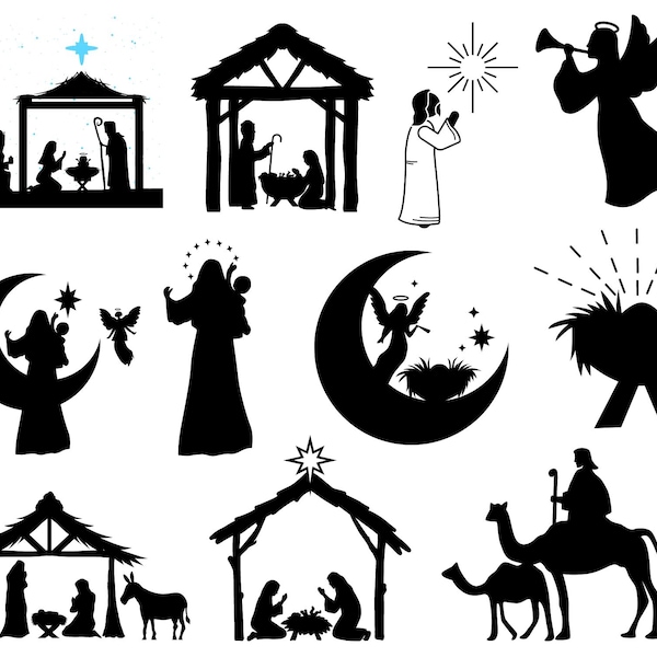 Nativity Vector - Etsy