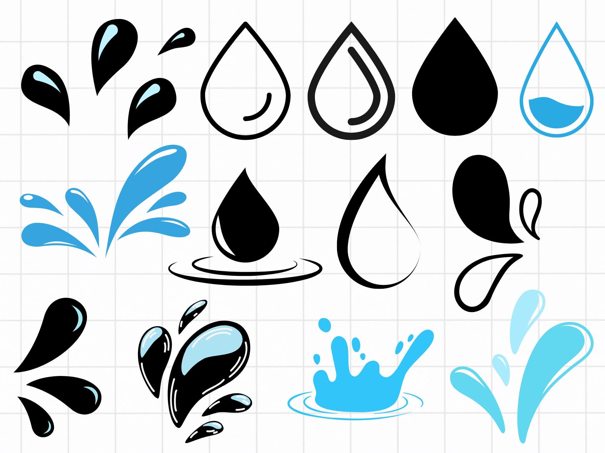 Water Droplet Svg, Water Drops Svg, Rain Drops Svg, Raining Svg, Rain ...