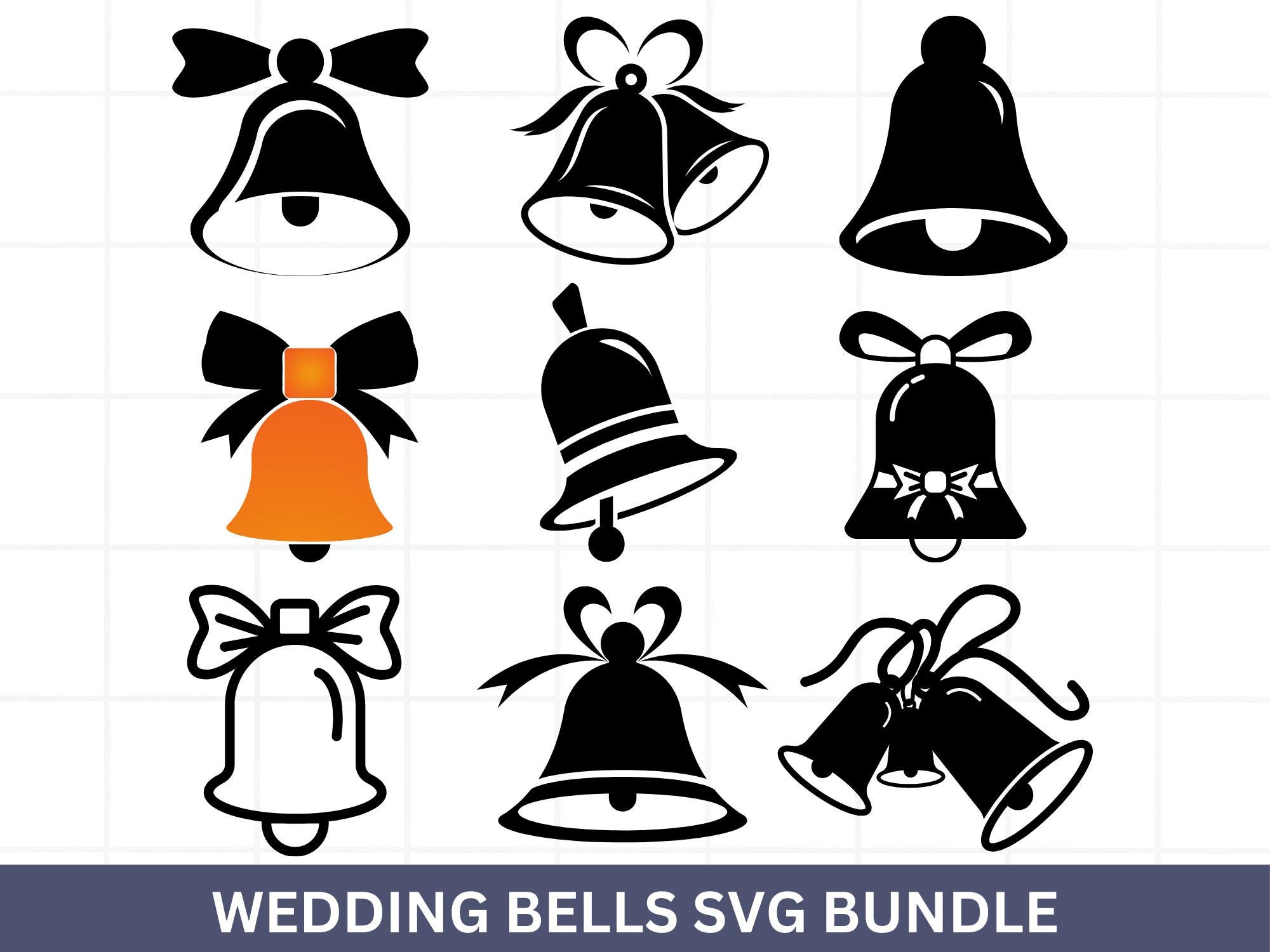 Wedding Bells SVG, Jingle Bells SVG Bundle, Ring Bell Svg, Bells Cut ...