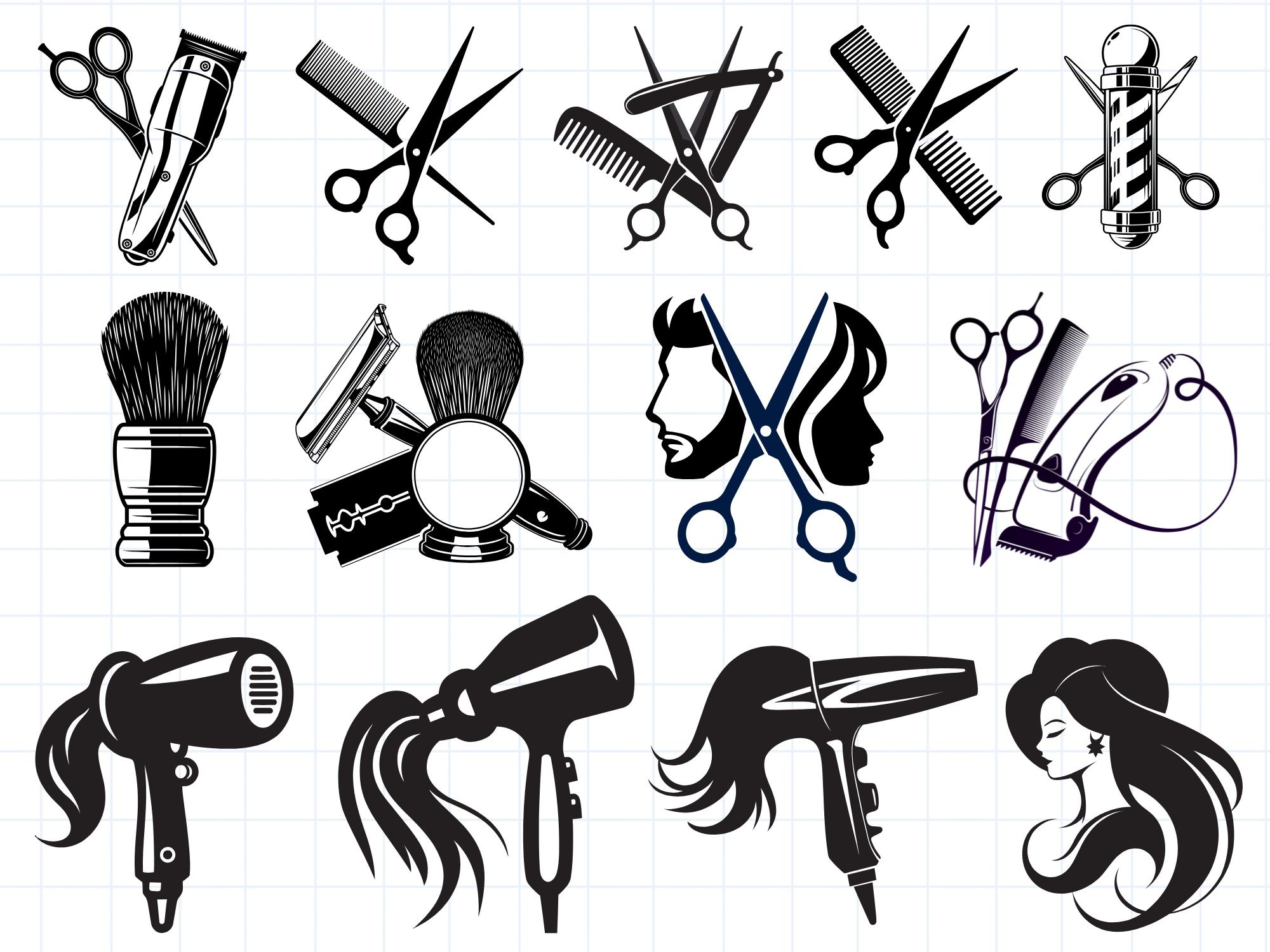 Hairdresser SVG Bundle, Hair Salon Svg, Hairdresser Clipart ...