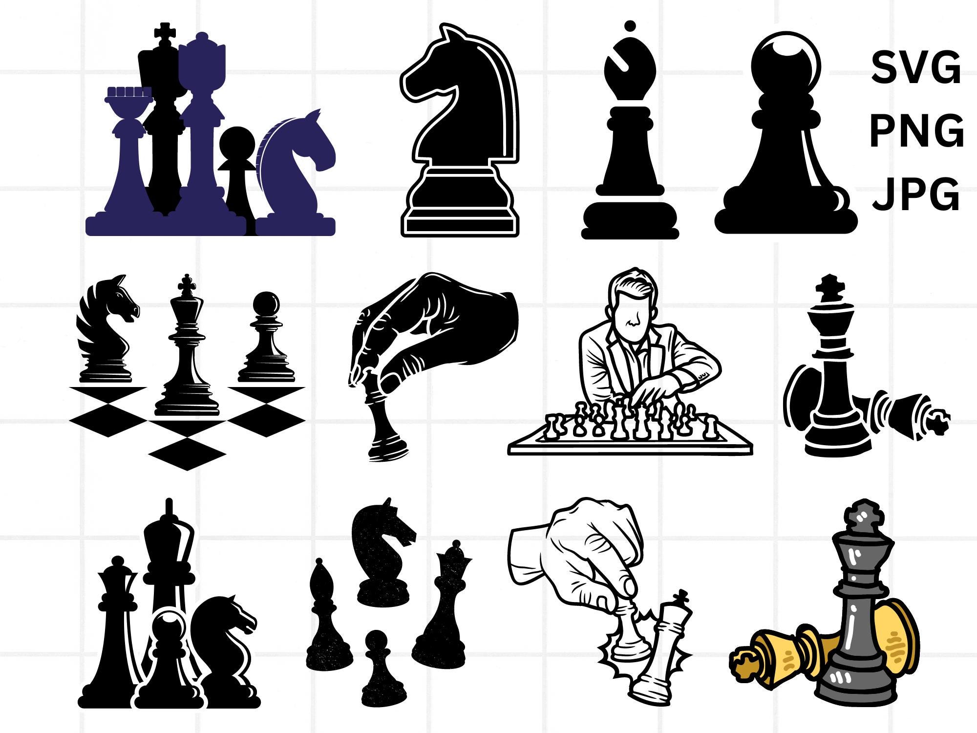 Chess SVG Bundle Chess PNG Bundle Chess Clipart Chess SVG Cut Files for ...