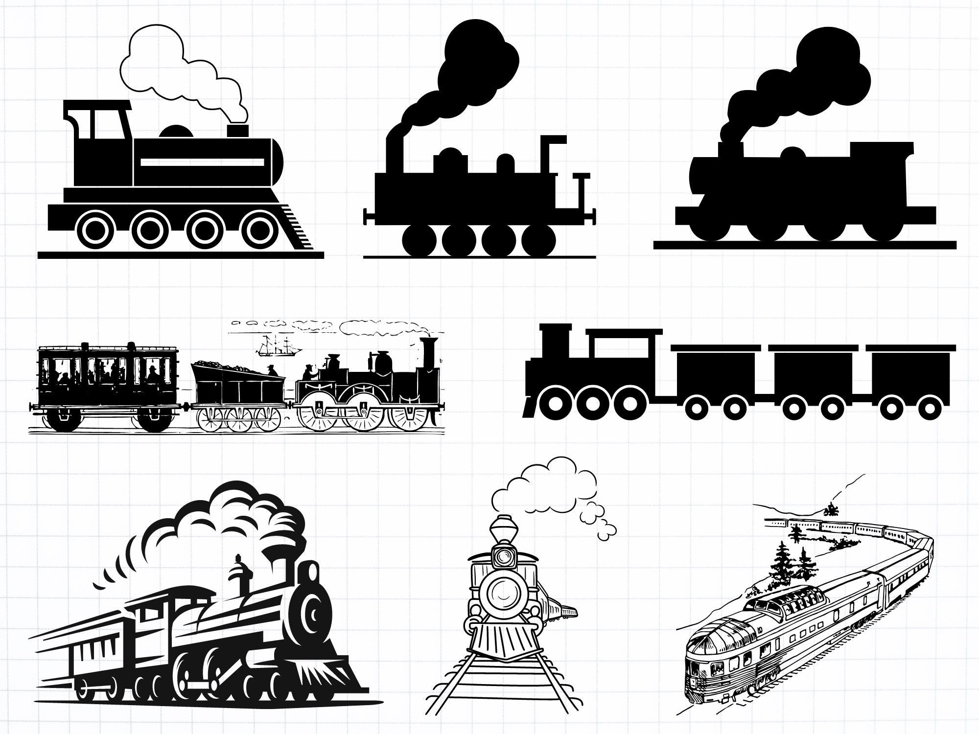 Zug SVG, Zug SVG-Dateien, Zug Clipart, Zug svg, Zug png, Berg svg ...