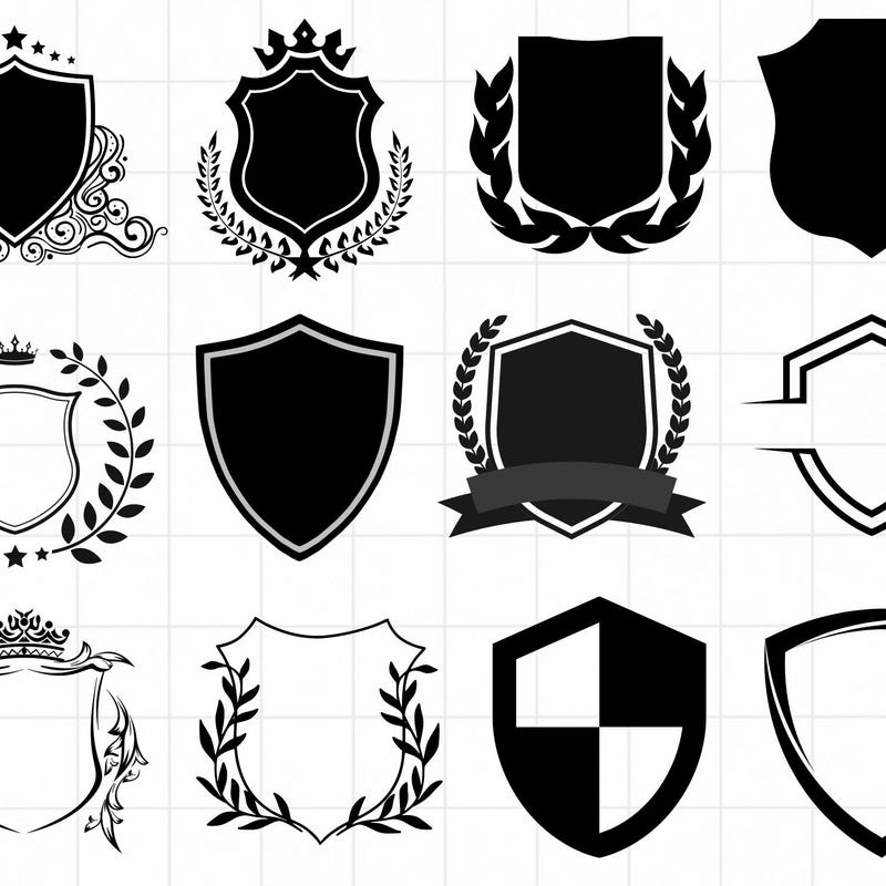 Shield Svg - Etsy