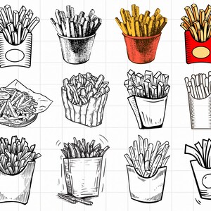 French Fries Svg, French Fries SVG Bundle, French Fry Svg, French Fries ...