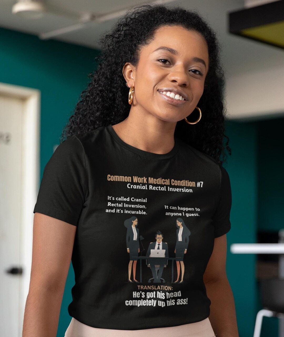 Cranial Rectal Inversion Office Humor Shirt for Men Women Co-worker ...