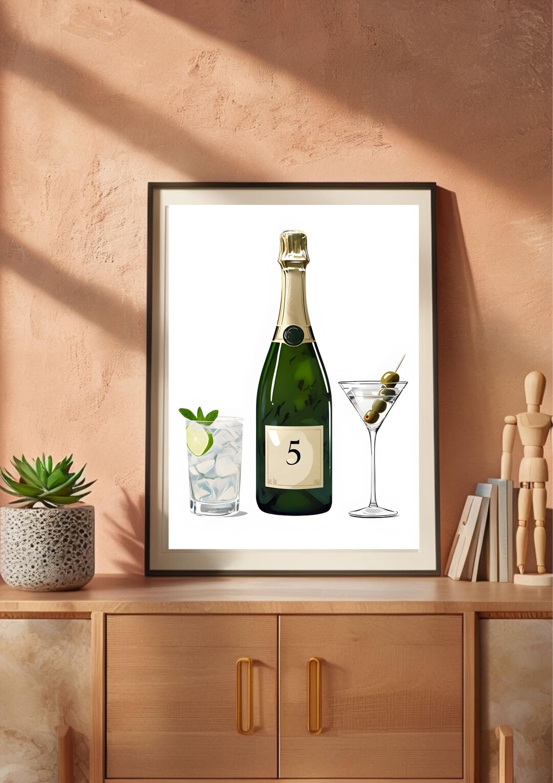 Prosecco Poster Prosecco Printable Art, Bar Cart Decor Wine Wall Art ...