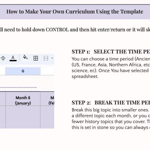 Write Your Own History Curriculum Template - Etsy