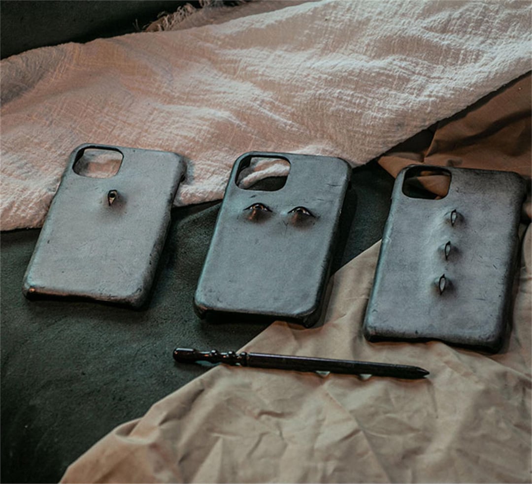 Custom Handmade Leather Evil Eye iPhone Case - Etsy