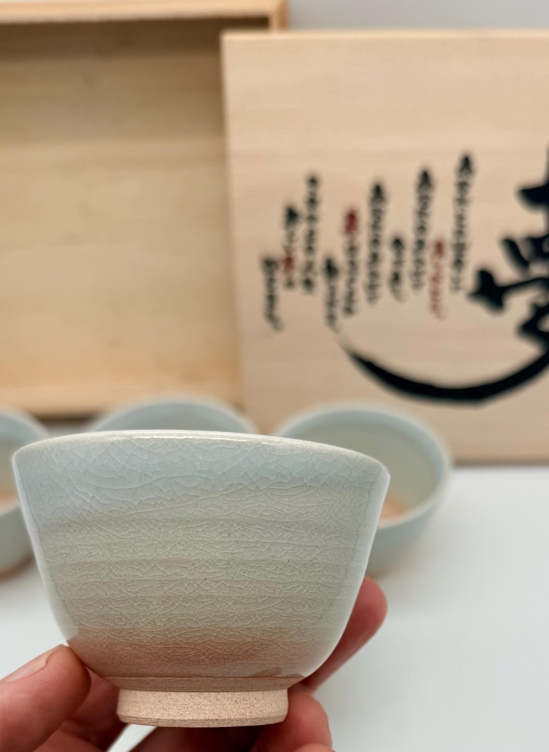 Japanese Handcrafted Hagi Ware Pottery Cup Set in Wooden Box - Etsy