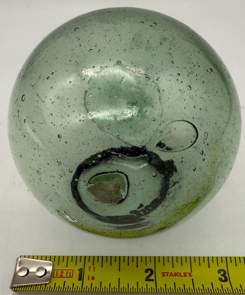 3 Inch Old Japanese Glass Working Float With an Inclusion and Lots of ...