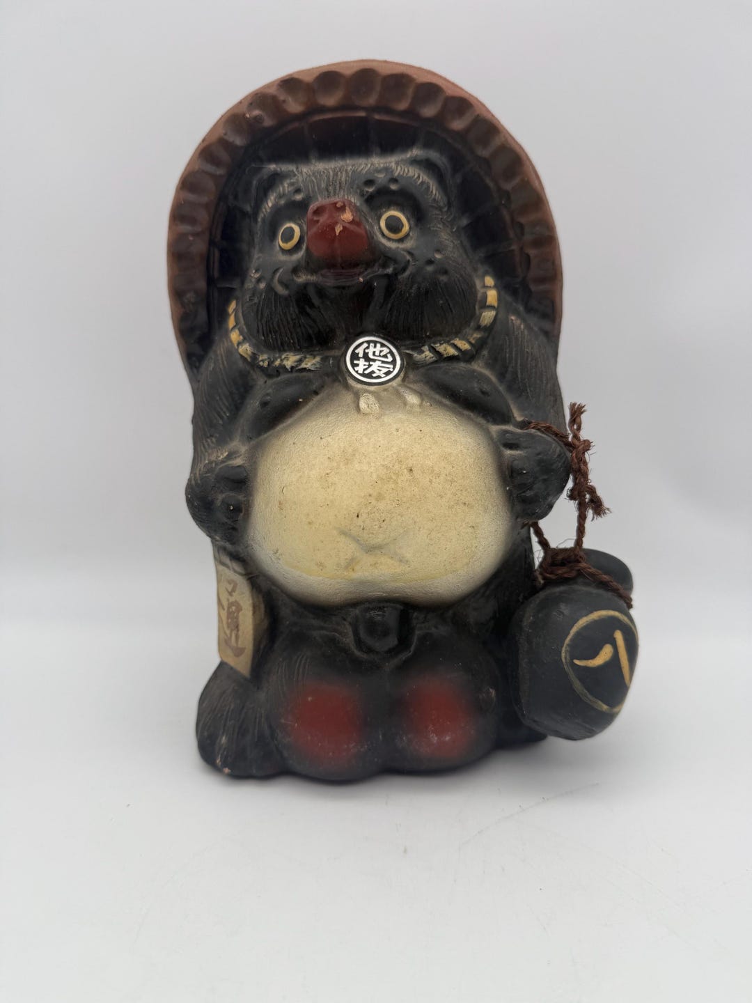 Vintage Japanese Tanuki Statue - Etsy