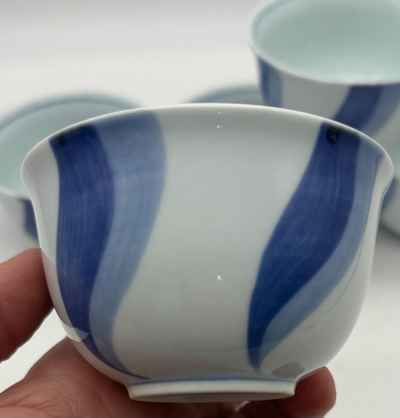 Japanese Vintage Sumo Gunbai Paddle Tea Cups - Etsy
