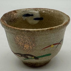 Japanese Utsuwa Pottery Sake Set, Hand Painted With Two Decanters and ...