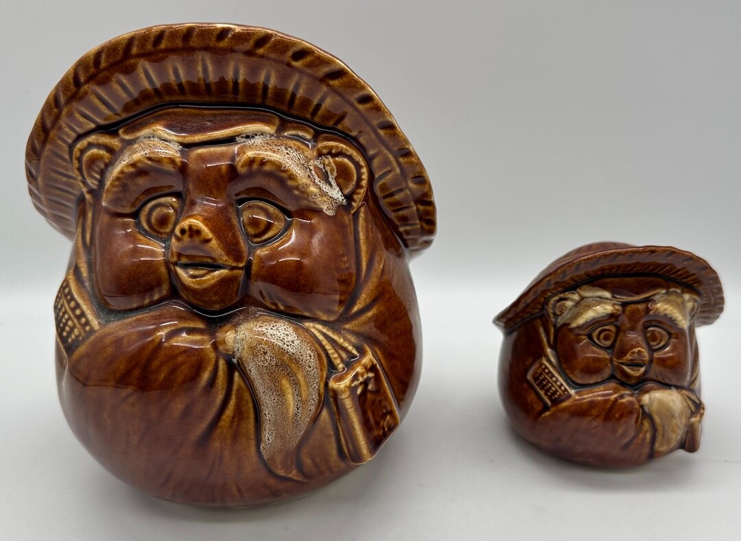 Japanese Ceramic Tanuki Set - Etsy