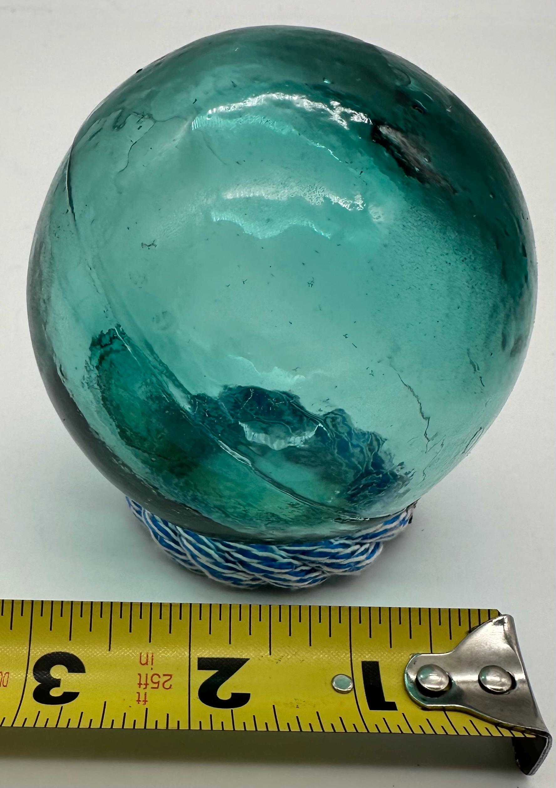 Stunning 3 Inch Japanese Teal Blue Glass Float. - Etsy