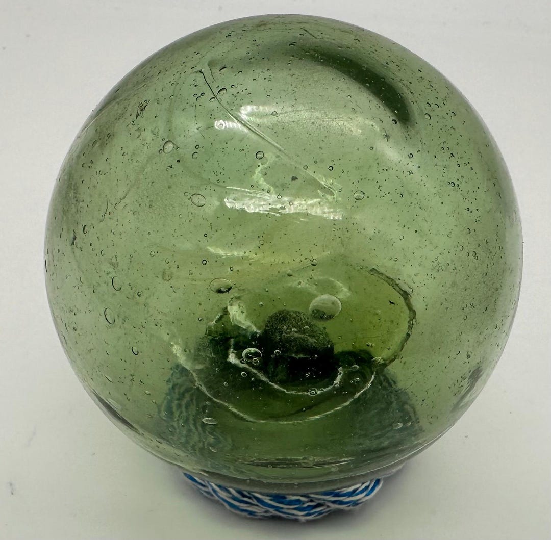 3 Inch Japanese Green Float With Lots of Bubbles. - Etsy