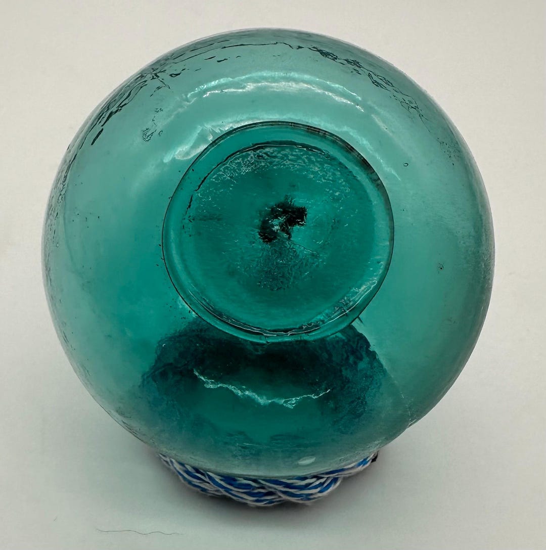 Stunning 3 Inch Japanese Teal Blue Glass Float. - Etsy