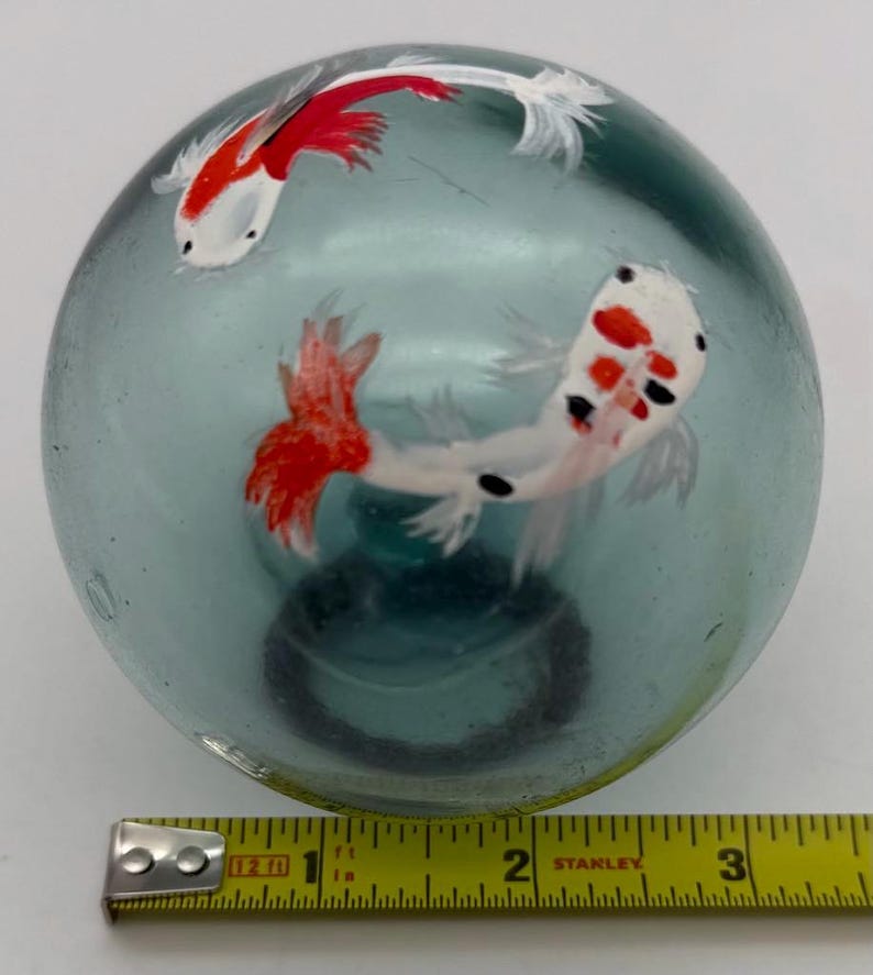 Handpainted Koi Design Japanese Fishing Float - Etsy