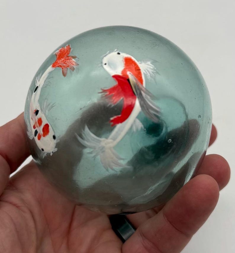 Handpainted Koi Design Japanese Fishing Float - Etsy