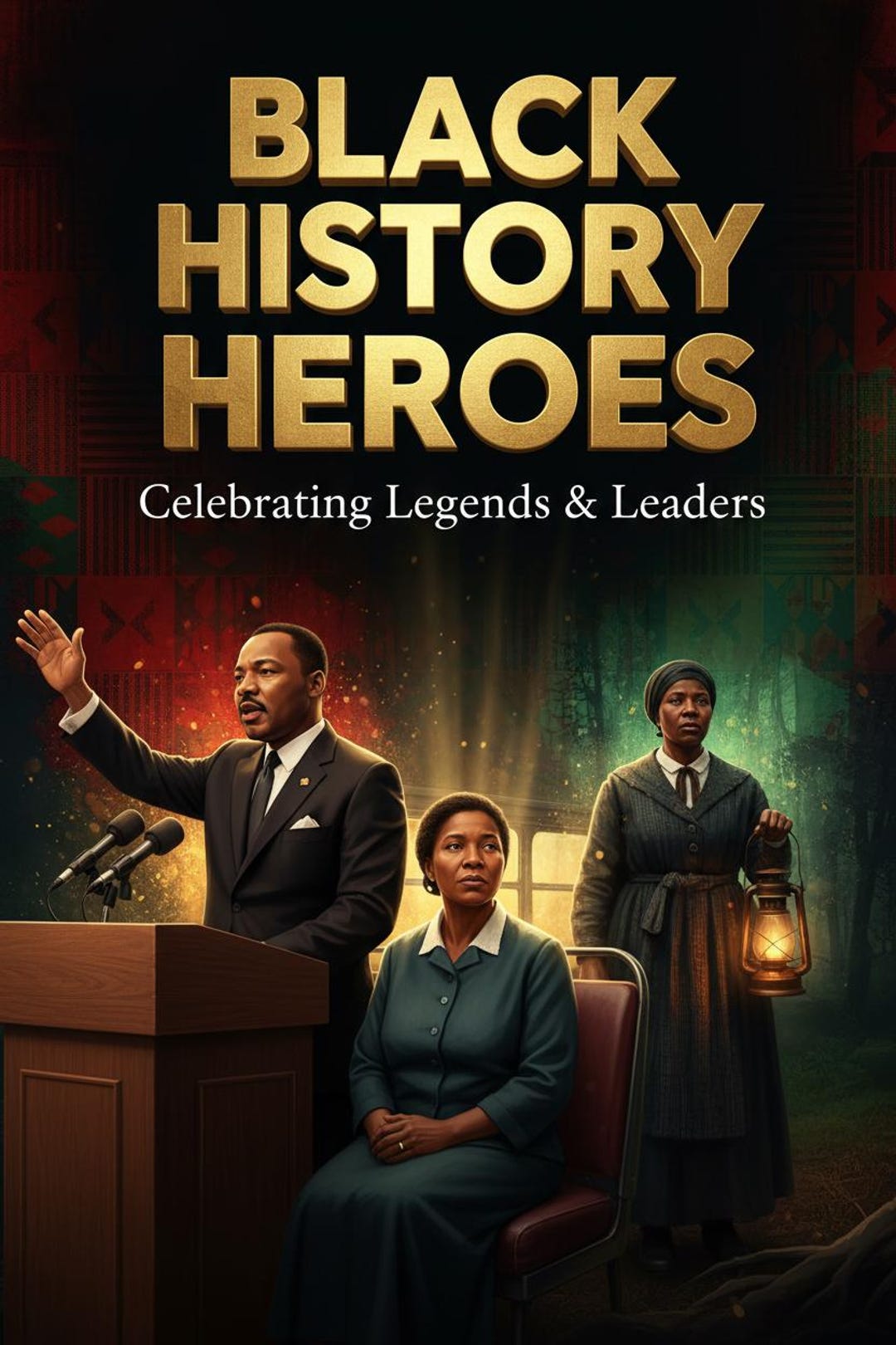 Black History Month Coloring Book, African American Heroes and Leaders ...