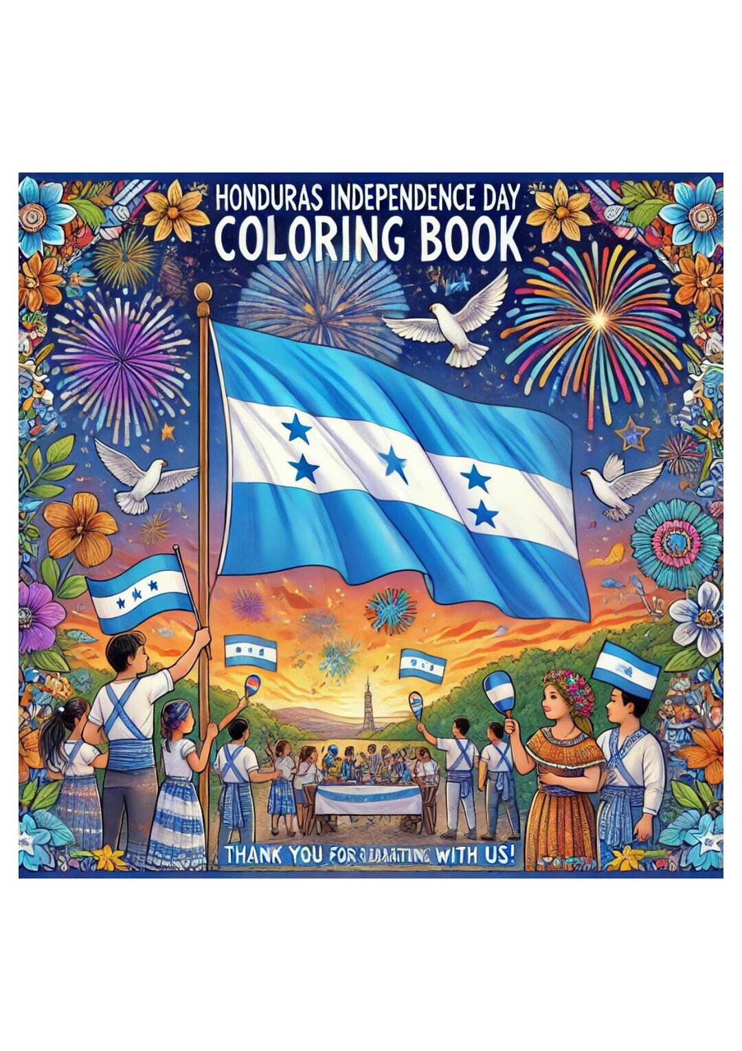 Honduras Independence Day Coloring Book - Etsy