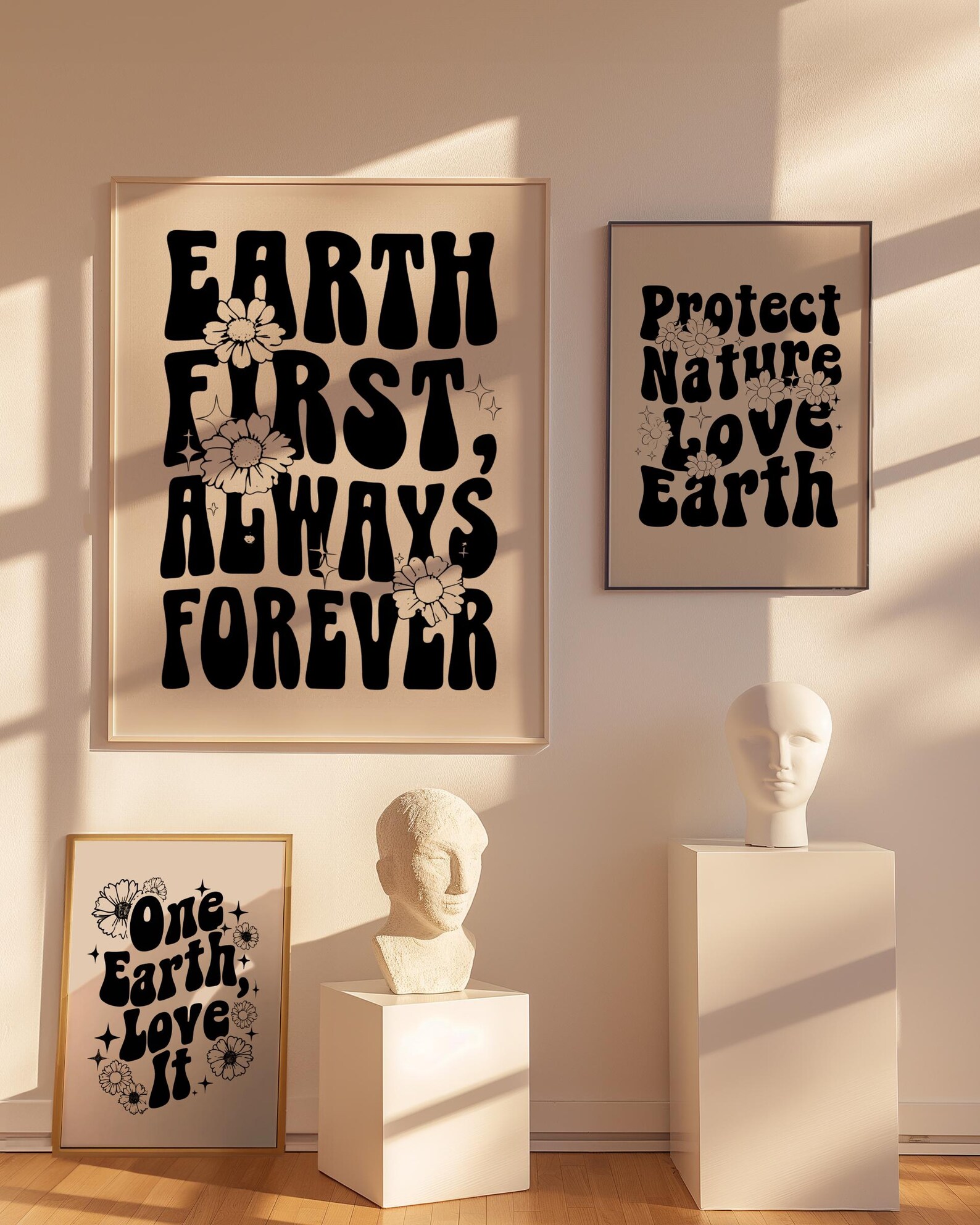 Earth Day Wall Arts Quote for Kids, Eco Wall-quotes Printable, Green ...