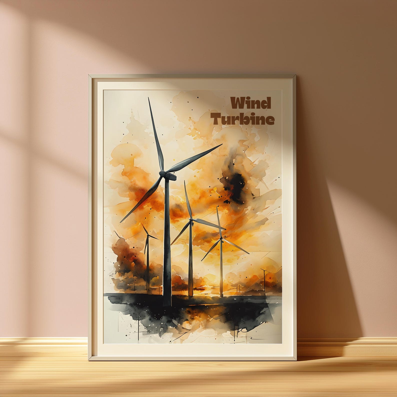 Renewable Energy Digital Poster, Sustainable Art for Kids, Green Decor ...