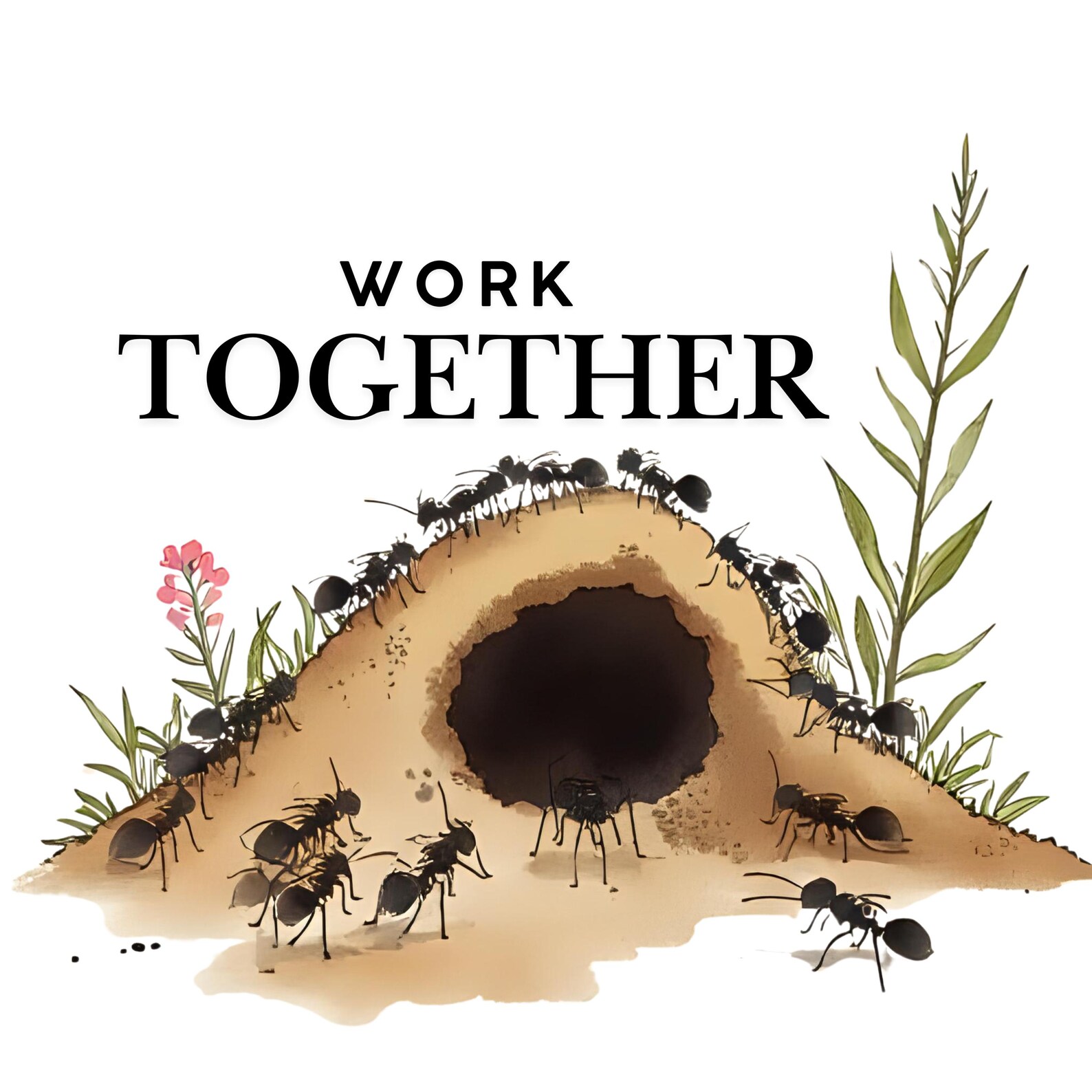 Ant Farm Clipart: Eco-themed Digital Stickers (PNG Download) - Etsy