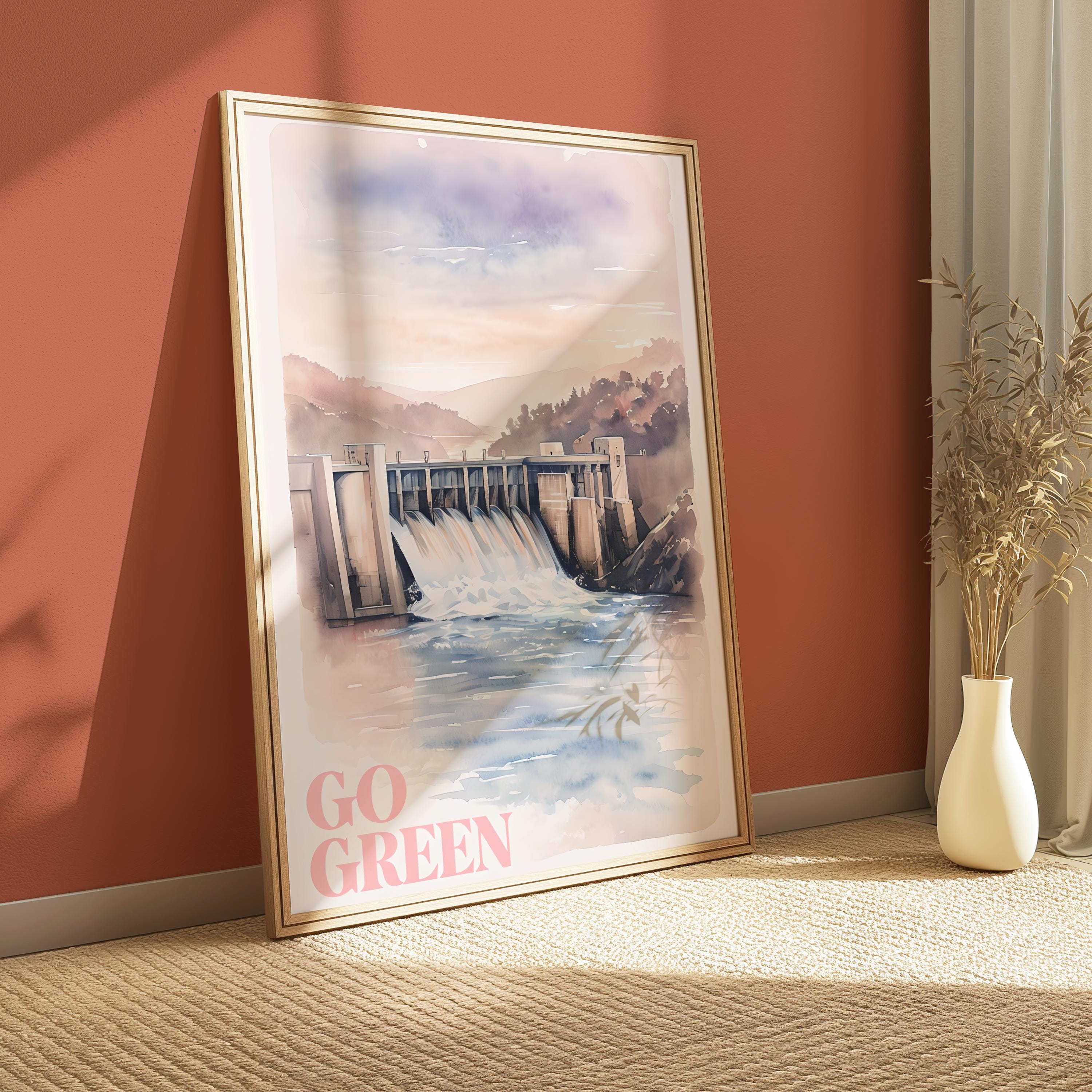 Renewable Energy Digital Poster, Sustainable Art for Kids, Green Decor ...