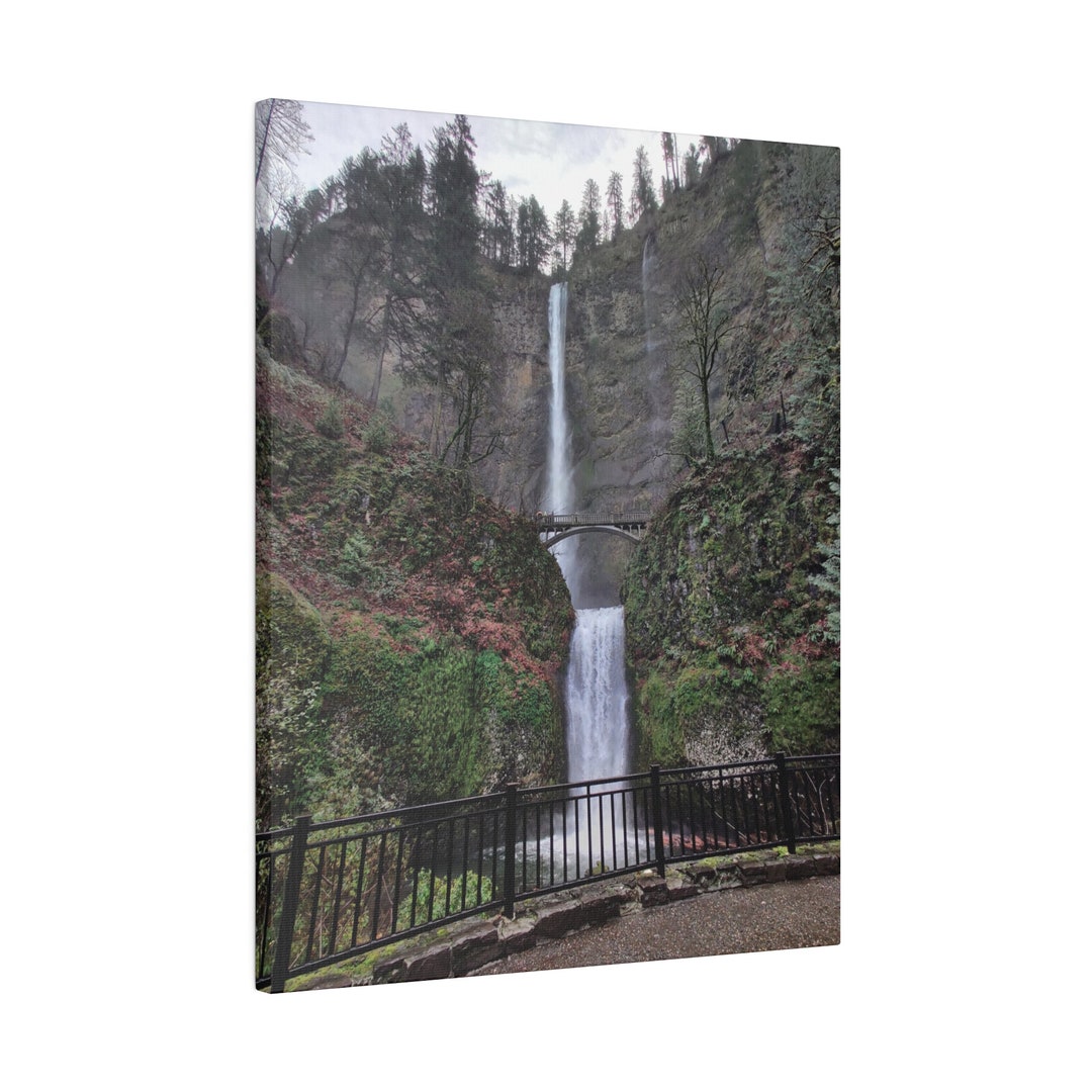 Multnomah Falls Columbia River Gorge, Oregon Print Wall Art Matte ...