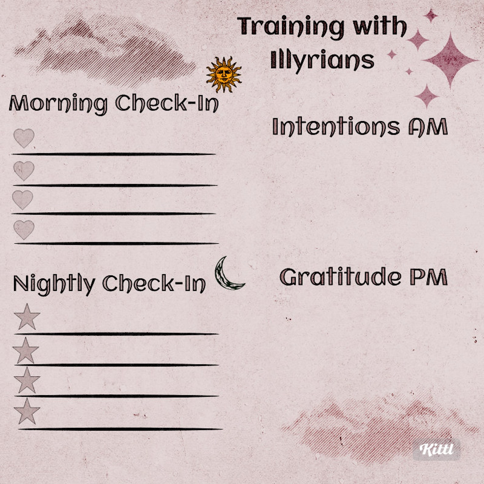 ACOTAR Beginner Daily Journal Entry - Etsy