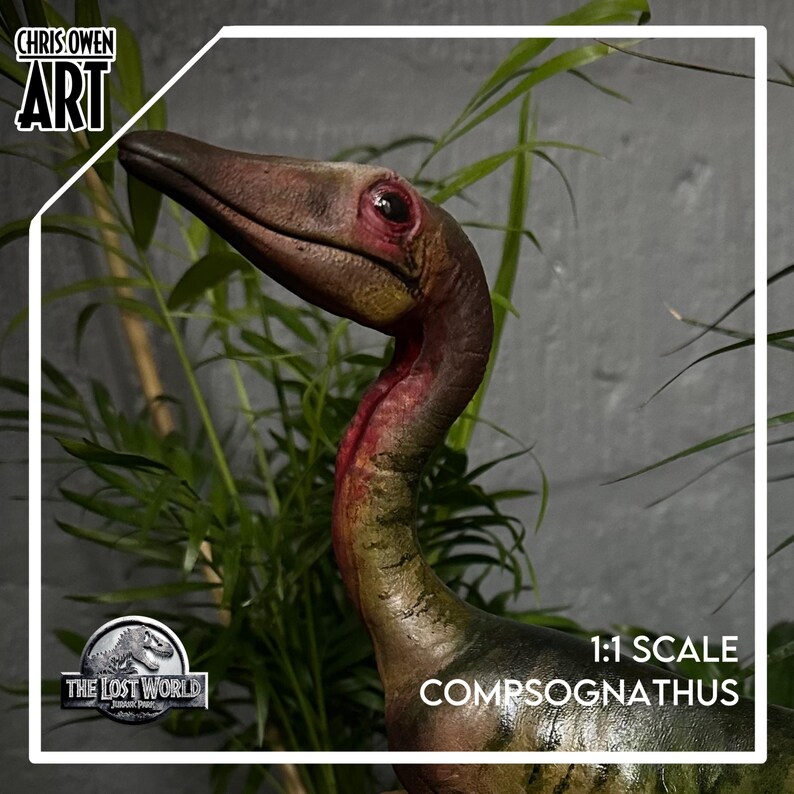 1:1 Scale Compsognathus 3D Printed Hand Painted & Finished Model by ...