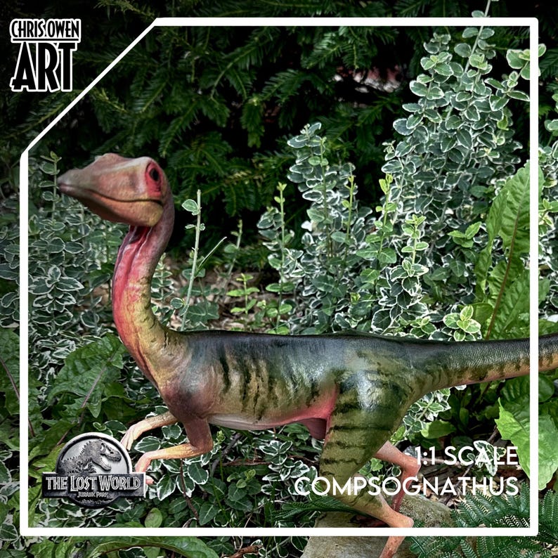 1:1 Scale Compsognathus 3D Printed Hand Painted & Finished Model by ...