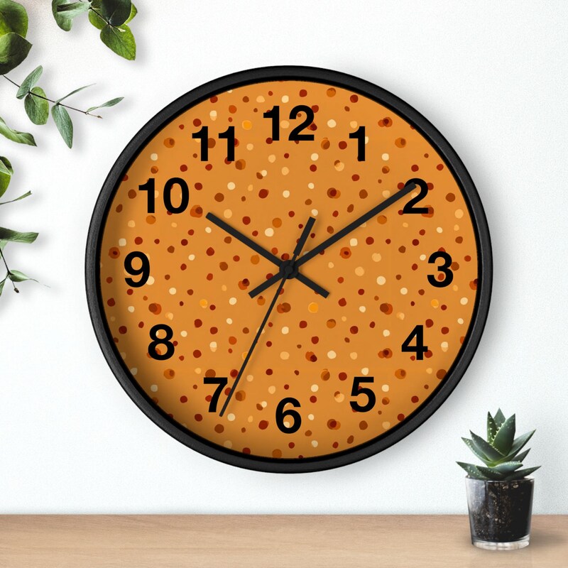 Polka Dot Clock - Etsy